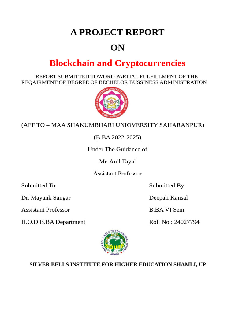 Blockchain and Cryptocurrencies | PDF | Cryptocurrency | Distributed Computing