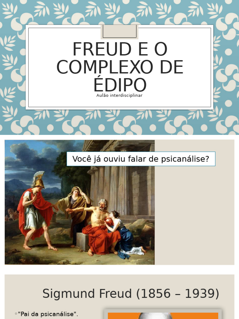 Freud e o Complexo de Édipo: Psicanálise | PDF | Sigmund Freud | Autoimagem