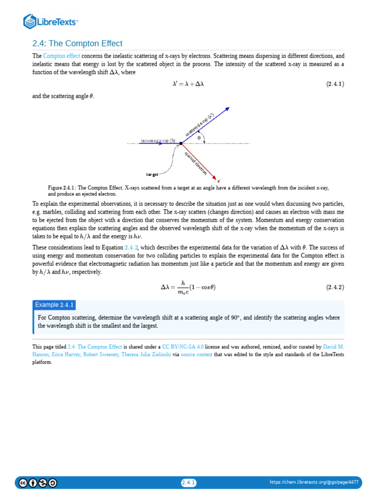 2.04__The_Compton_Effect | PDF | Scattering | Momentum