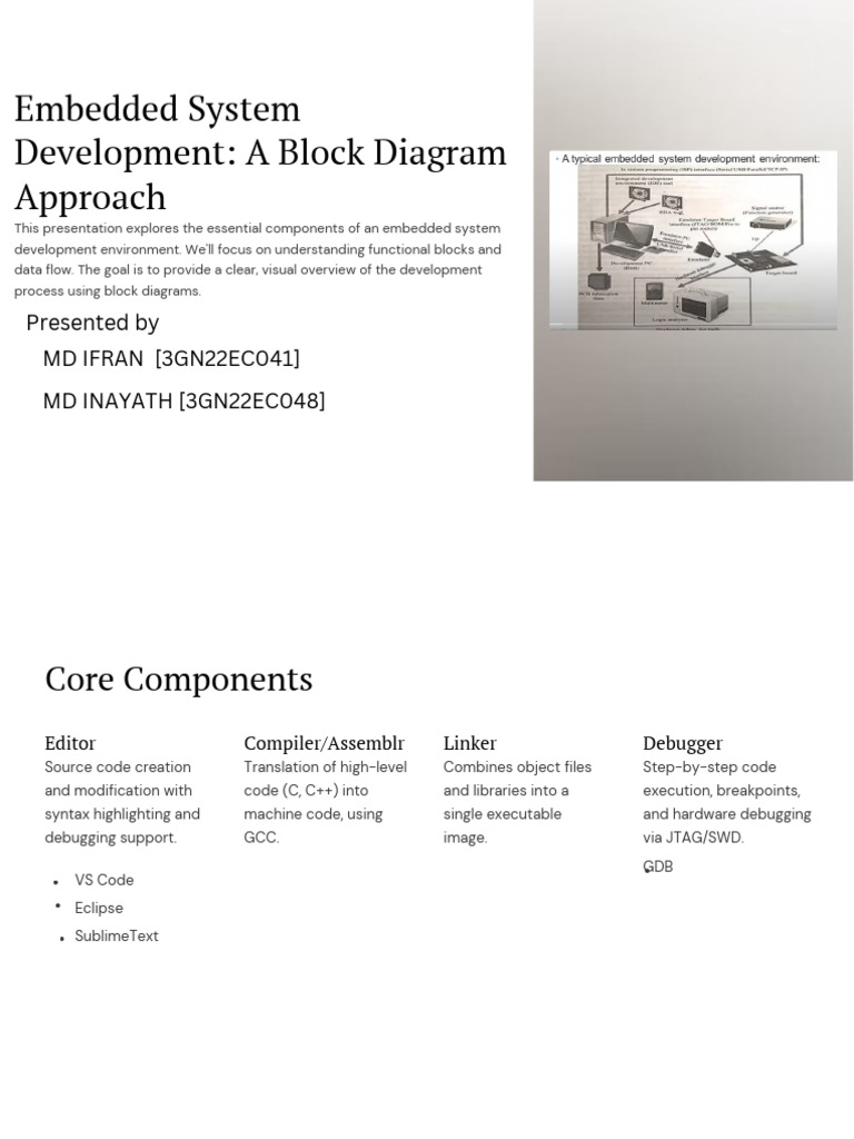Embedded System Development A Block Diagram Approach PDF | PDF