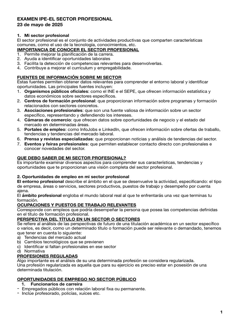 Ipe 1 | PDF | Empleo | Mercado (economía)