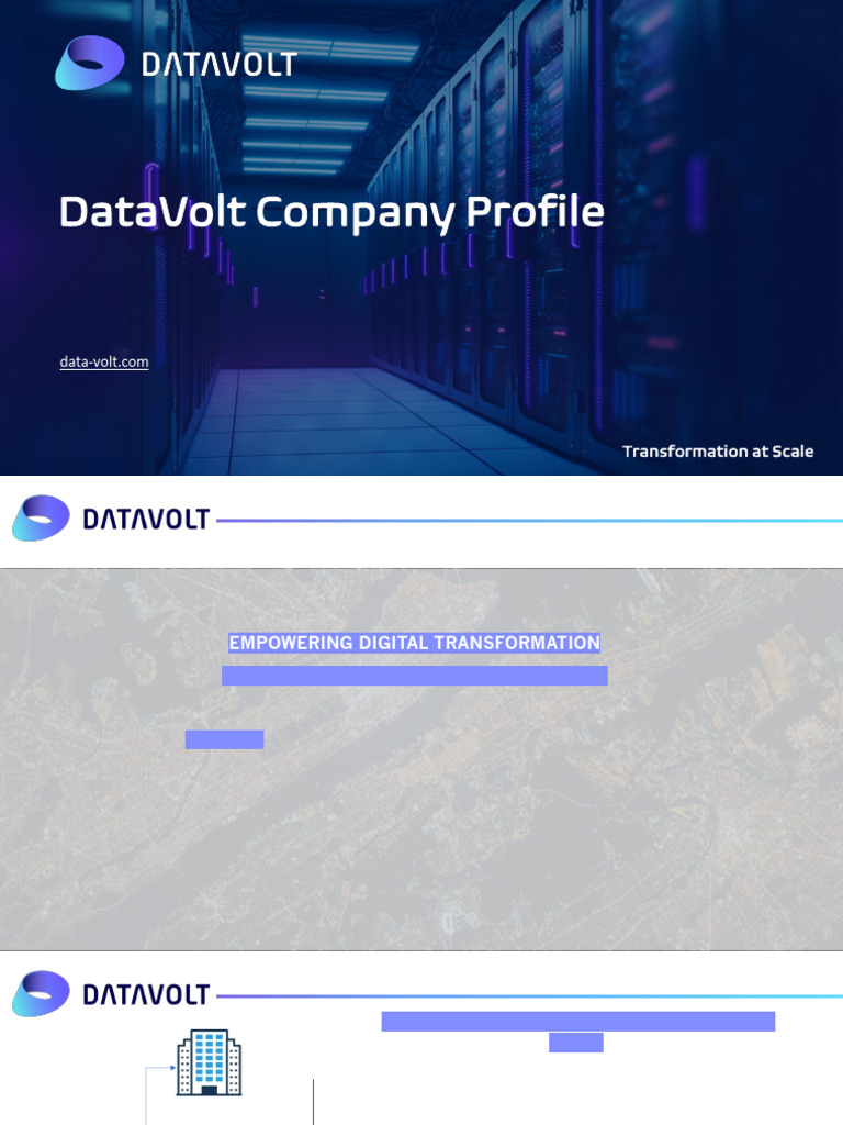 DataVolt Company Profile 20240819 V3 | PDF | Data Center | Infrastructure