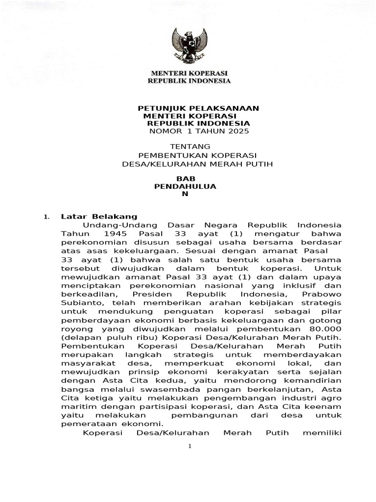 (REV.5) Final Juklak Kopdes Merah Putih Paraf & TTD Menteri Koperasi ...