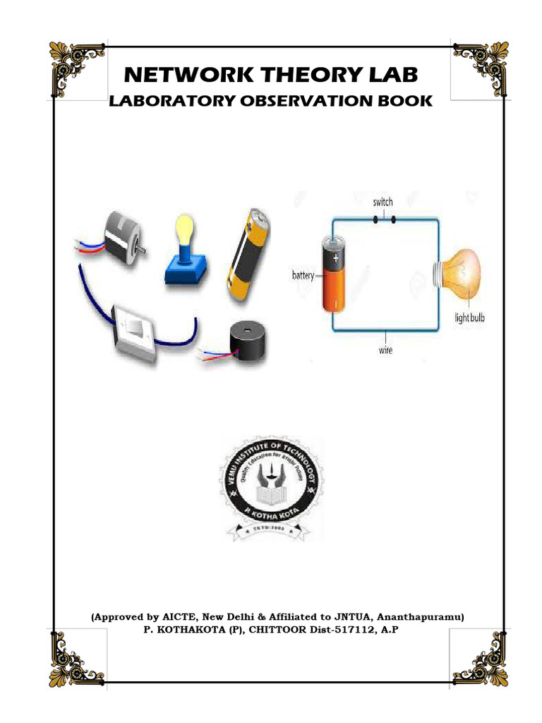 Network Theory Lab Manual | PDF | Low Pass Filter | Resonance