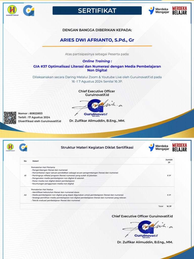 File Sertifikat Event - GIA #37 Optimalisasi Literasi Dan Numerasi ...