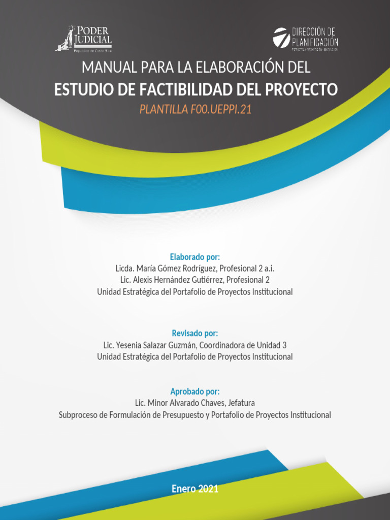 002 Manual para la elaboracin del Estudio de Factibilidad | PDF | Presupuesto | Estudio de ...