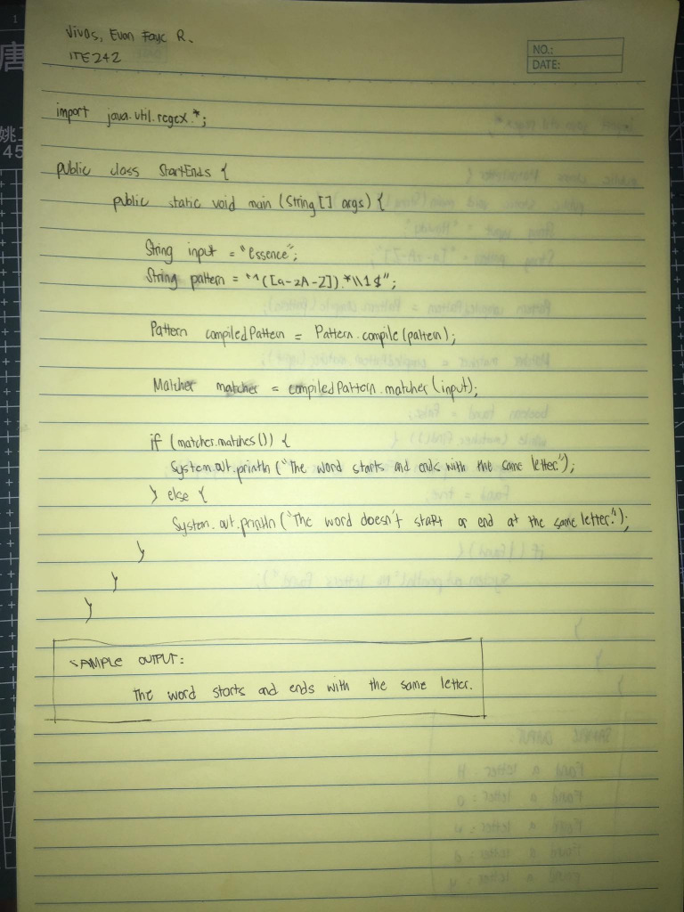 Vivas, Evan Faye - Regex | PDF