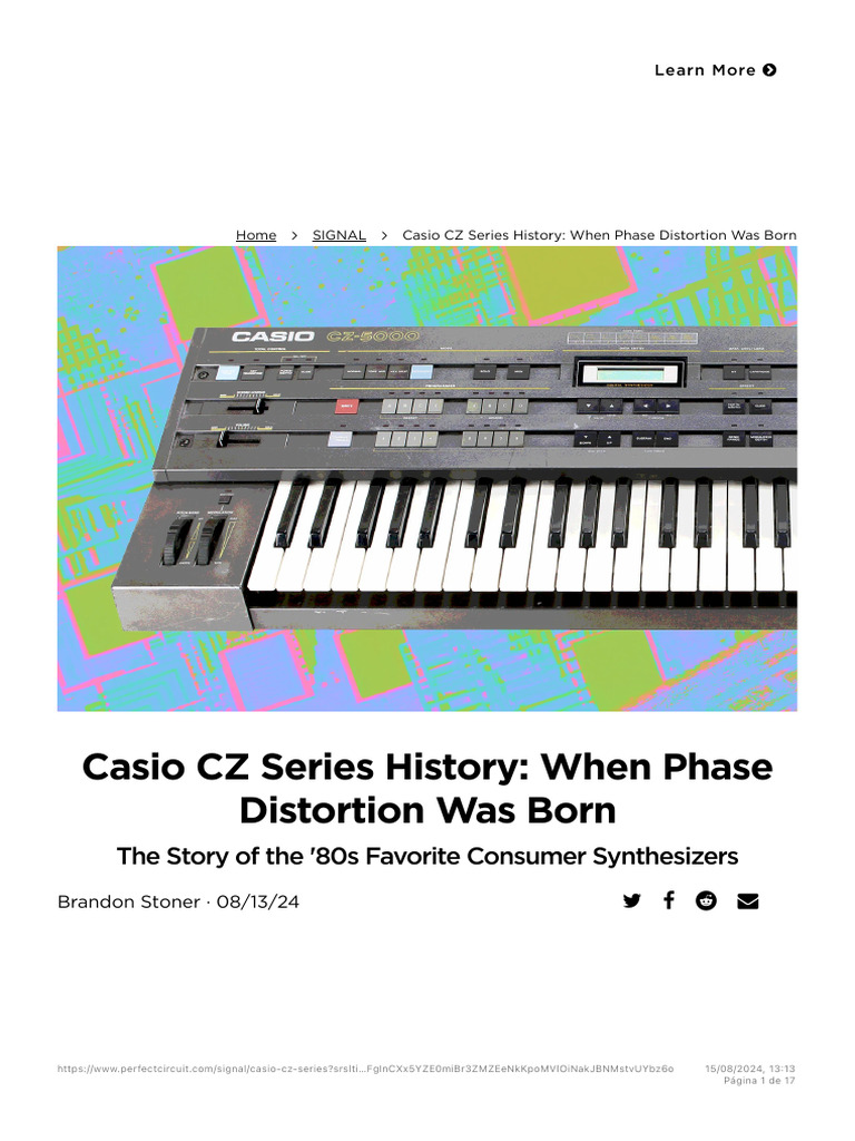 Casio CZ Series History - When Phase Distortion Was Born - Perfect ...