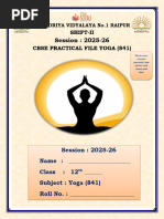 Class 12 Yoga Project Overview | PDF | Meditation | Asana