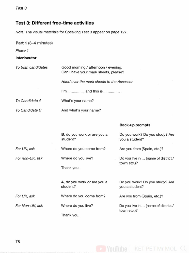 Cambridge A2 KEY 1-5 | PDF