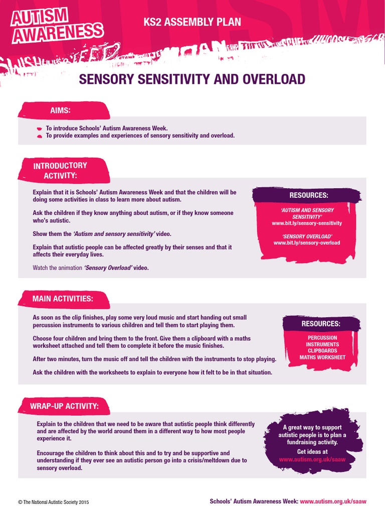 Autism - Assembly Plan - Sensory Sensitivity & Overload.127832960 | PDF ...