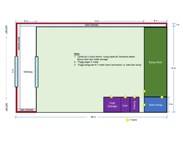 Layout Bangunan UMKM | PDF