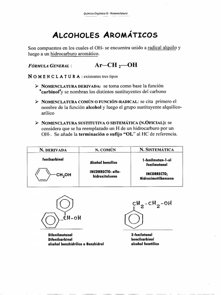 Guía Alcohol Fenol | PDF | Química Orgánica | Química