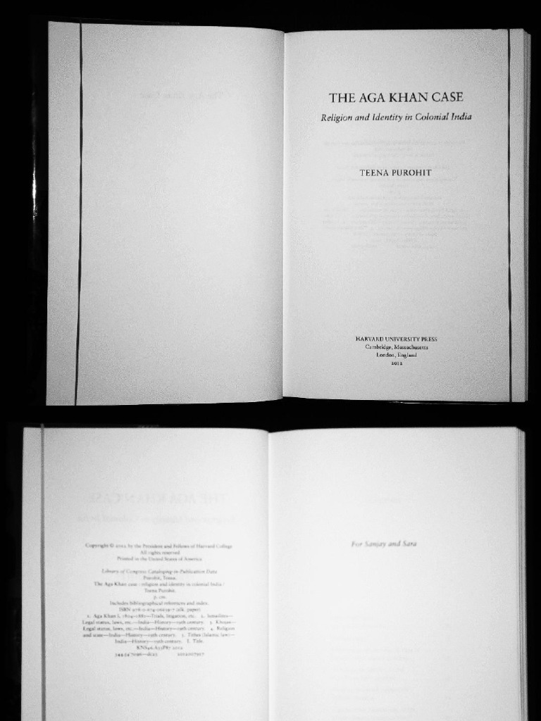 Aga Khan Case by Purohit | PDF