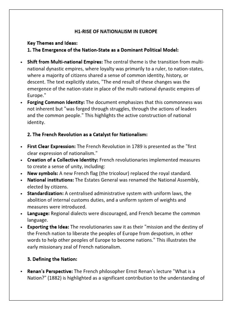 Class 10 Social Notes | PDF | Mahatma Gandhi | Nationalism