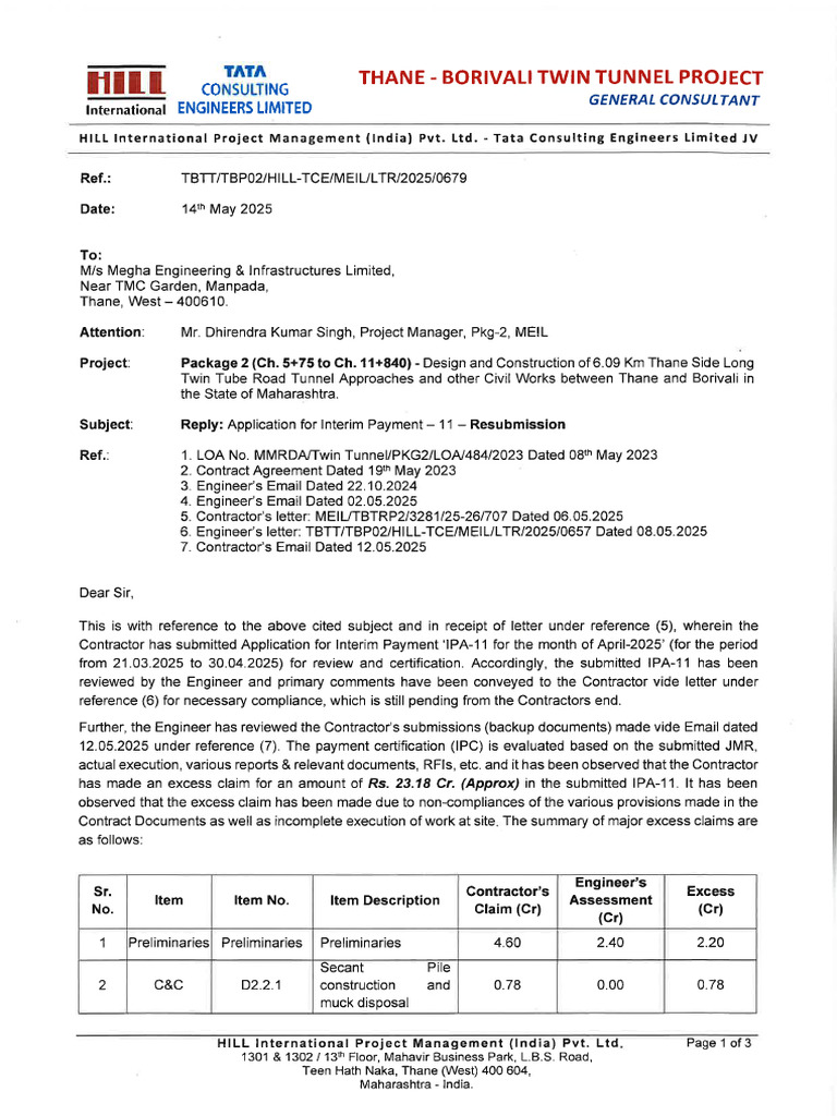 TBTT TBP02 Hill Tce Meil LTR 2025 0679 | PDF