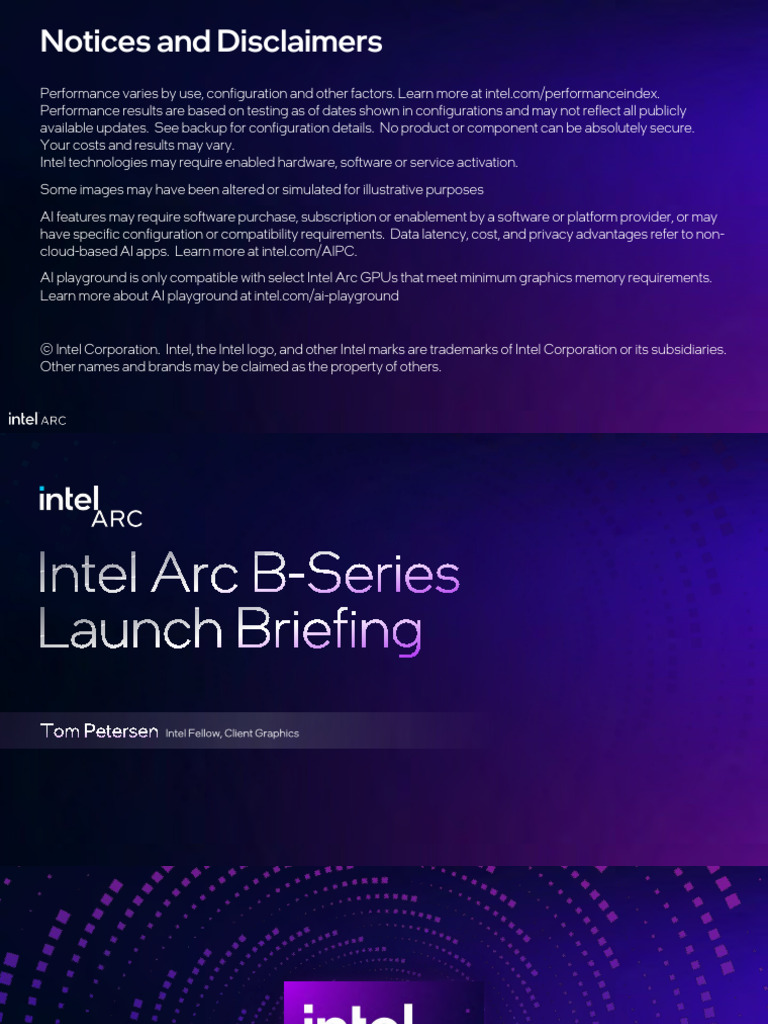 Intel Arc B580 B570 Media Deck | PDF | Graphics Processing Unit | Rendering (Computer Graphics)