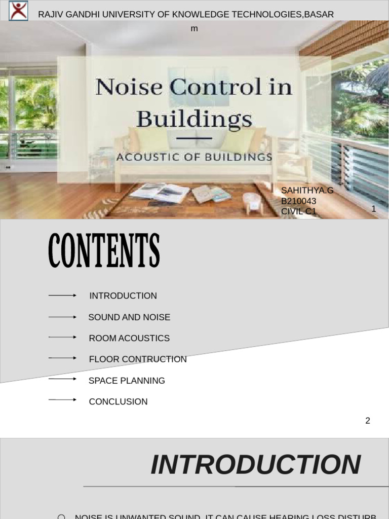 Noise Control in Civil Engineering | PDF | Noise | Acoustics