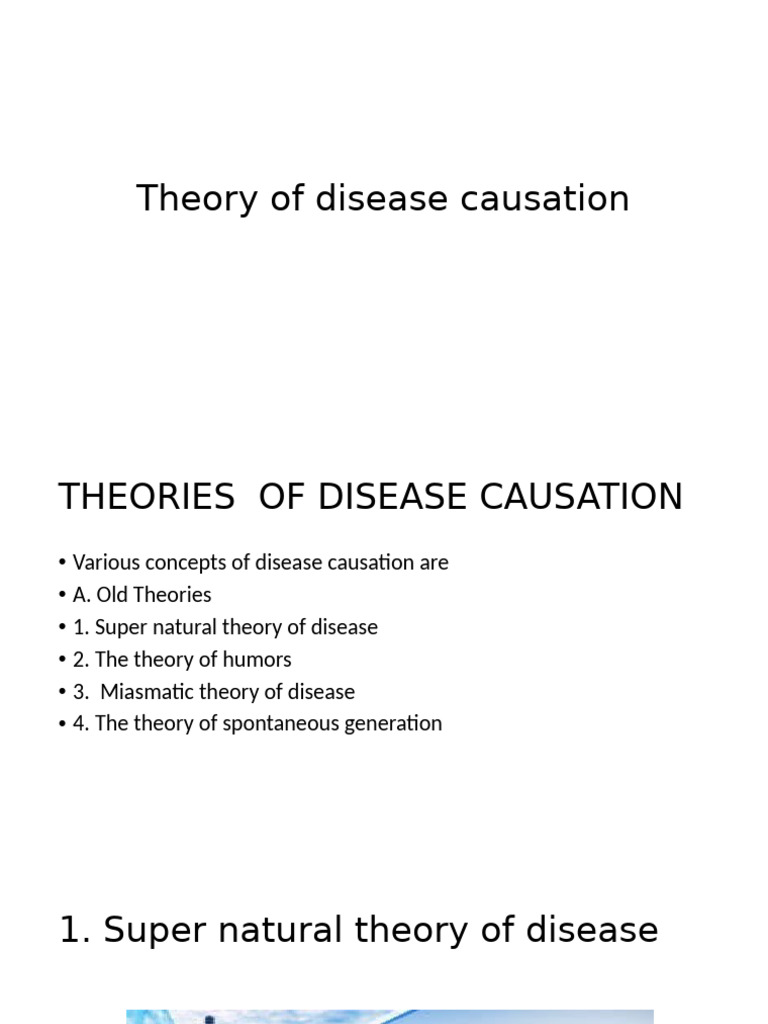 Theory of Disease Causation | PDF