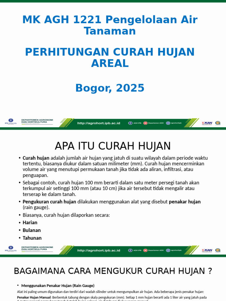Curah Hujan Dan Isohyet | PDF
