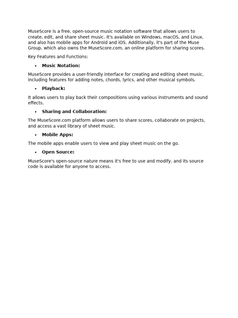 MuseScore Explained | PDF