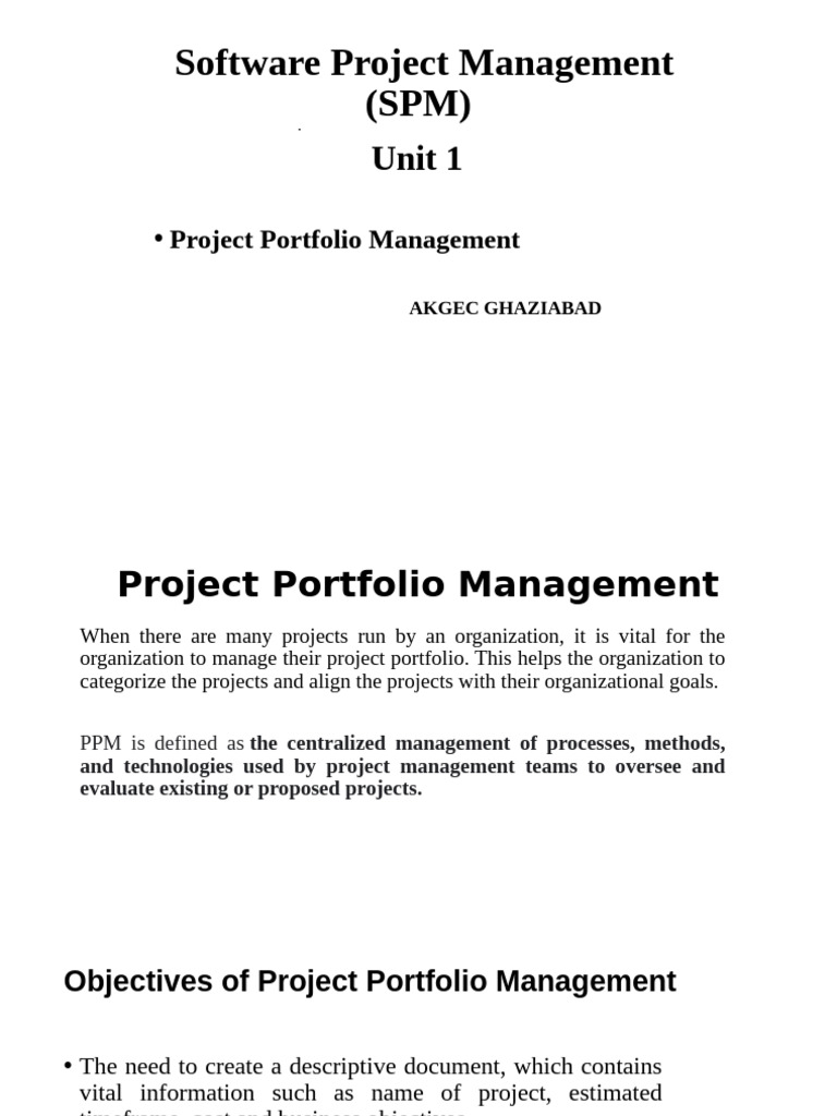 L3 Project Portfolio Management | PDF | Project Management | Business