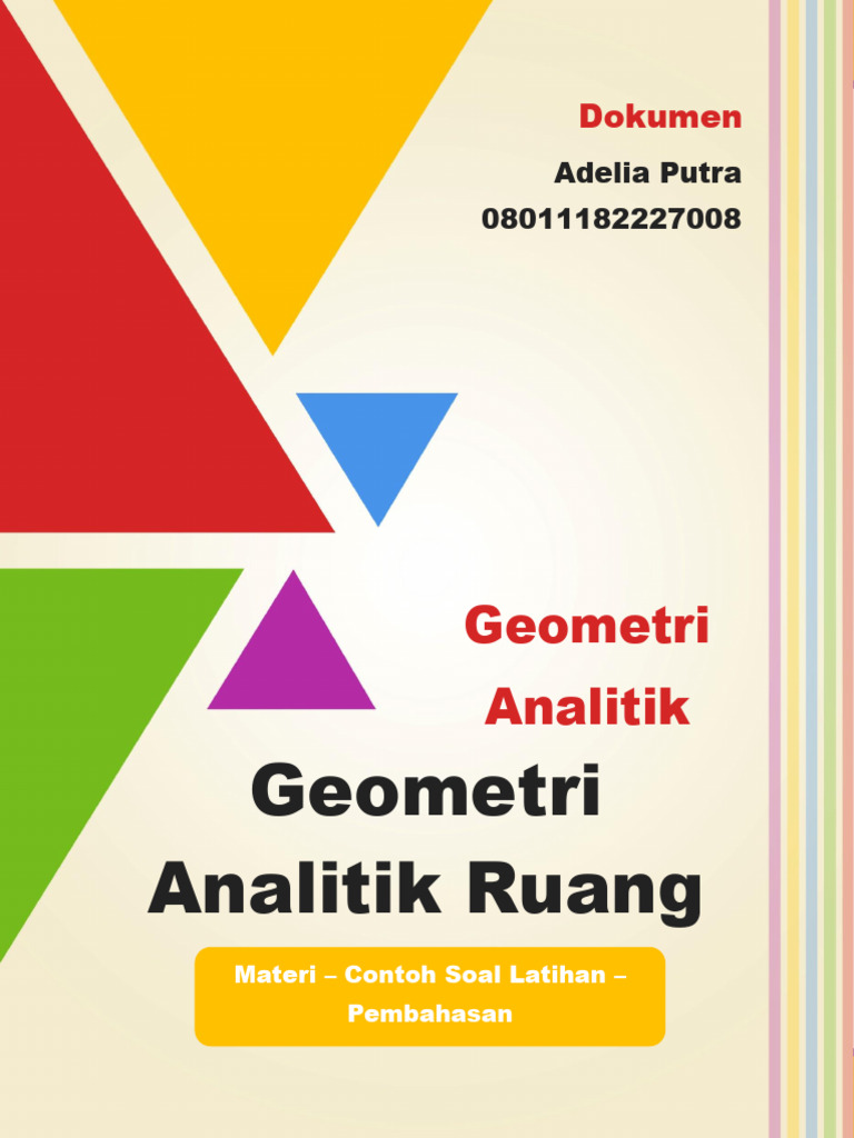 Contoh Soal Geometri Analitik | PDF
