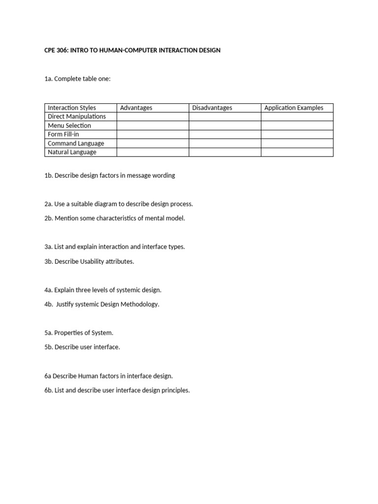 Cpe 306 | PDF