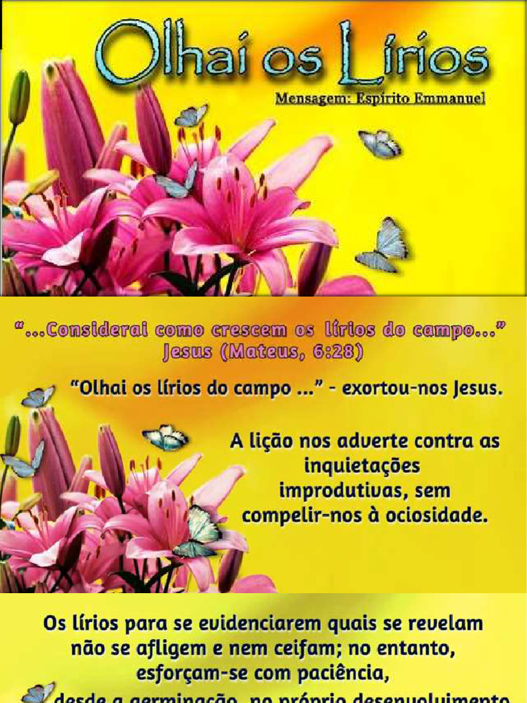 Olhai Os Lirios | PDF
