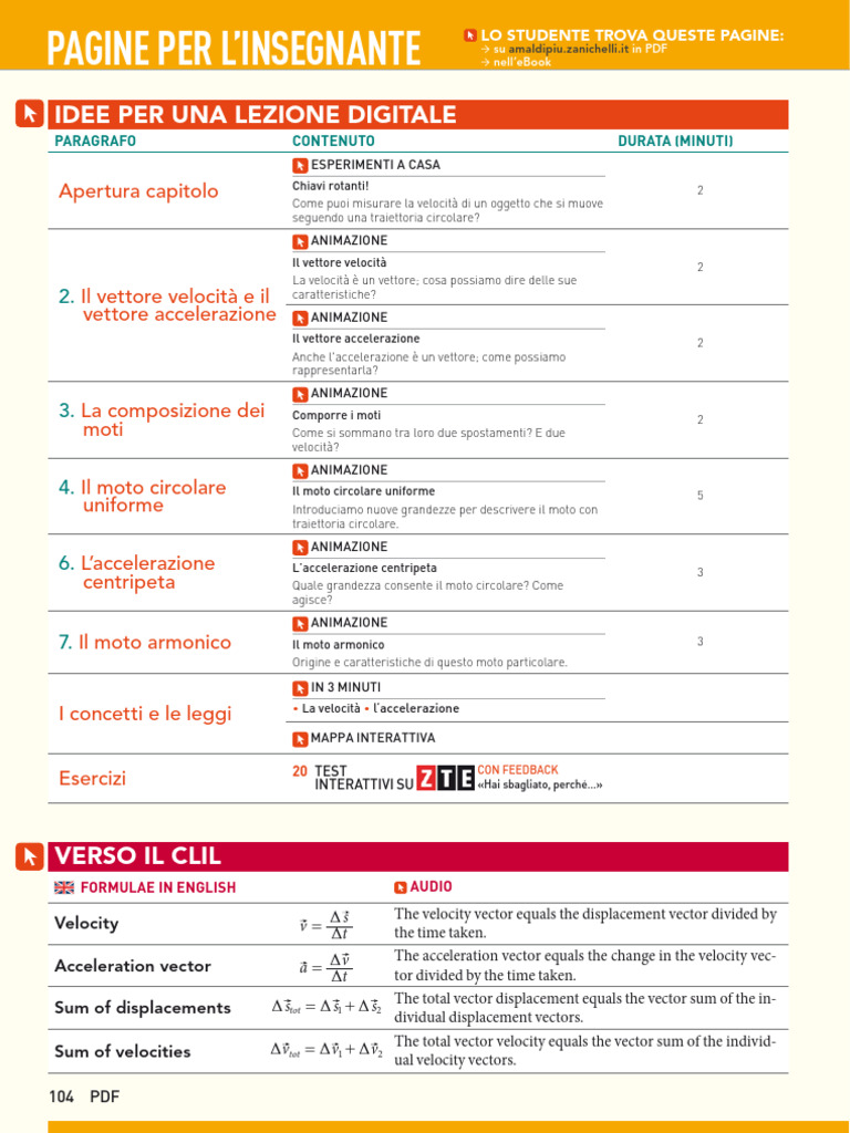 Cap09 PaginePDF AmaldiMelaPLUS | PDF | Velocity | Angle