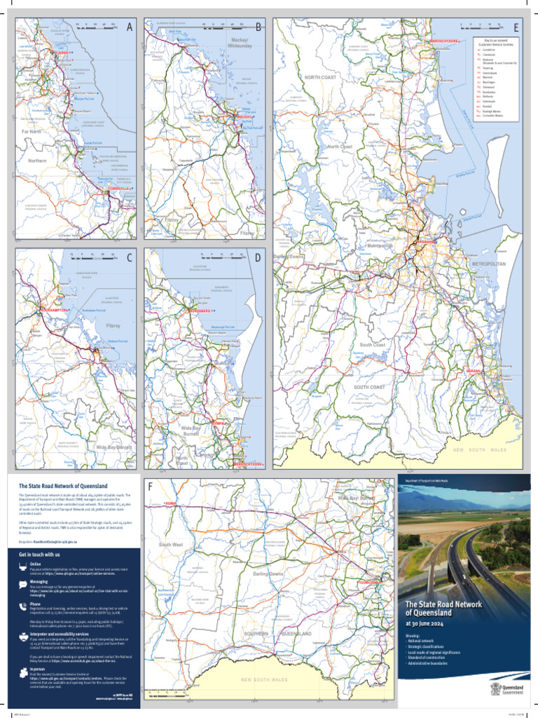 The State Road Network of Queensland Back 2024 | PDF