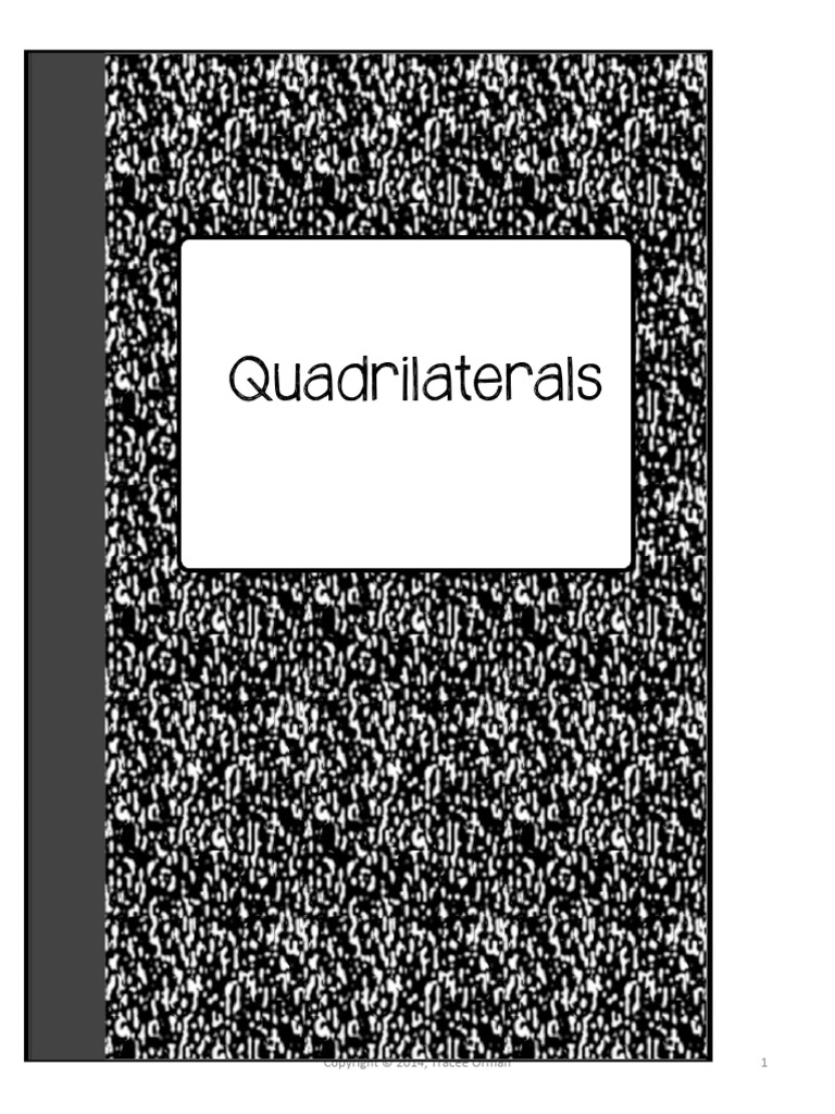 Quadrilaterals Mini Book | PDF | Rectangle | Geometric Shapes