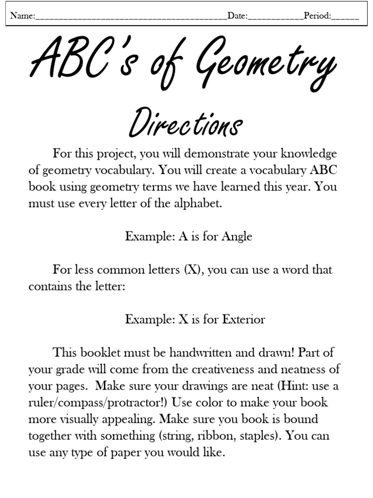 ABCs Project | PDF