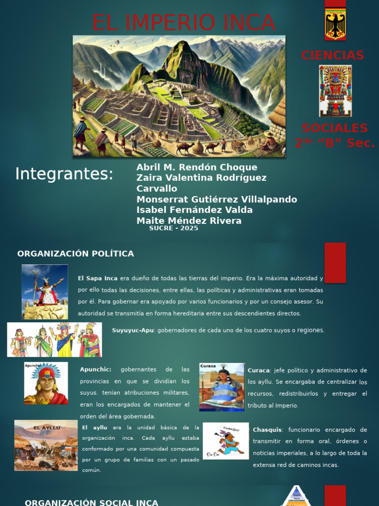 Presentación Incas | PDF | Imperio Inca