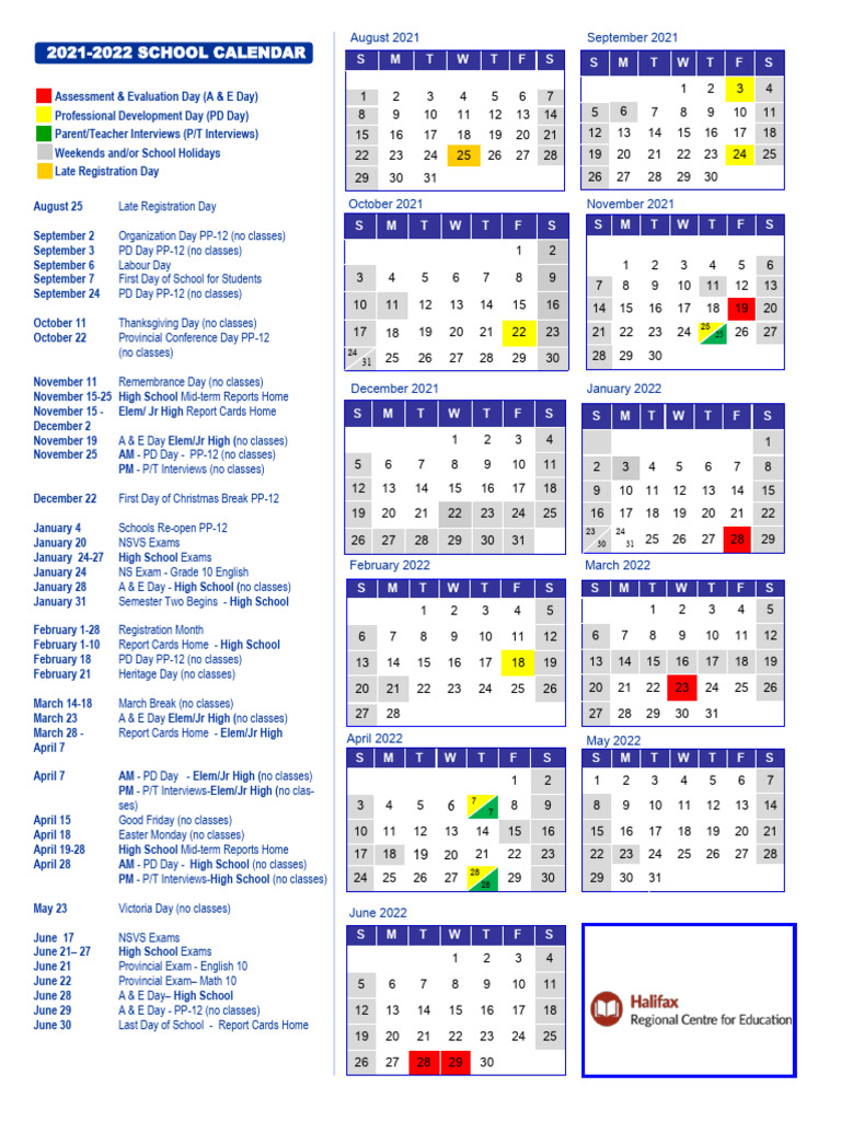 HRCE School Calendar 2021-2022 | PDF | Entertainment Events | Holidays