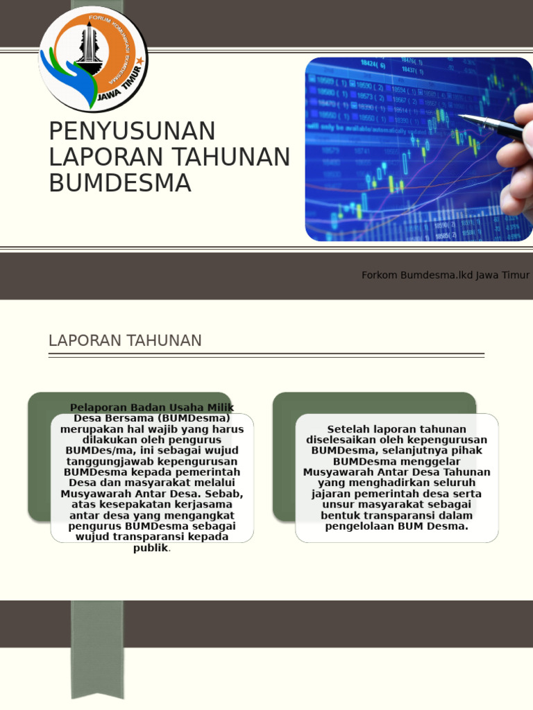 1. Penyusunan Laporan Tahunan Bumdesma | PDF