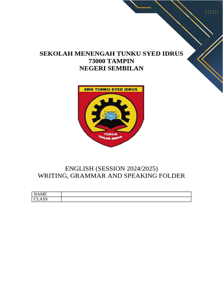 English Folder Partition (Students) (1) | PDF