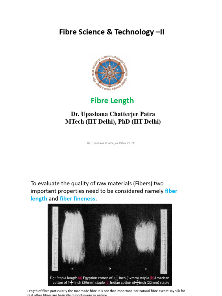 FST II Fibre Length | PDF
