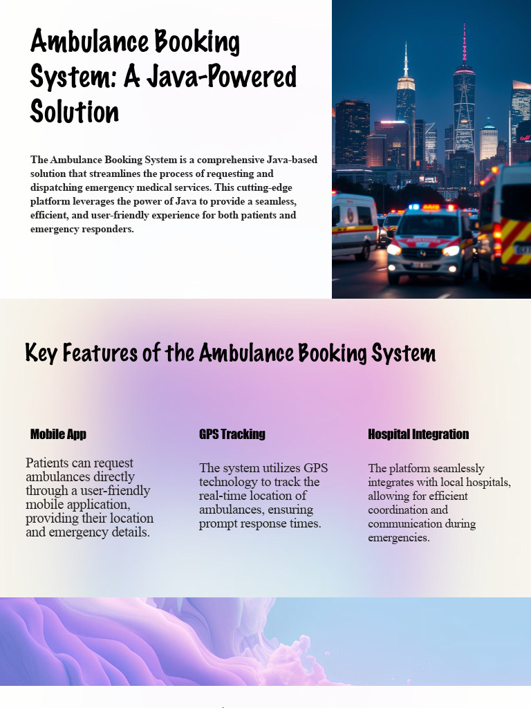 Ambulance Booking System A Java Powered Solution | PDF | Usability ...