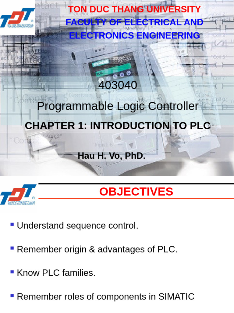PLC - Chapter 1 | PDF | Programmable Logic Controller | User Interface