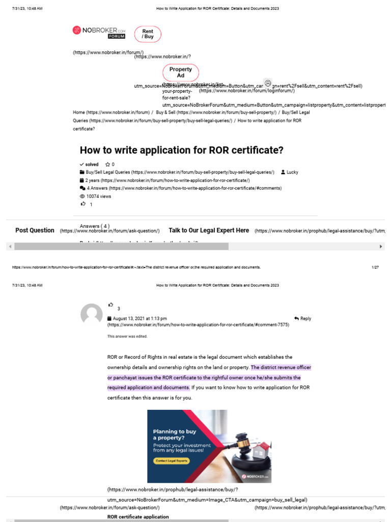 ROR Certificate Application Guide 2023 | PDF | User (Computing ...