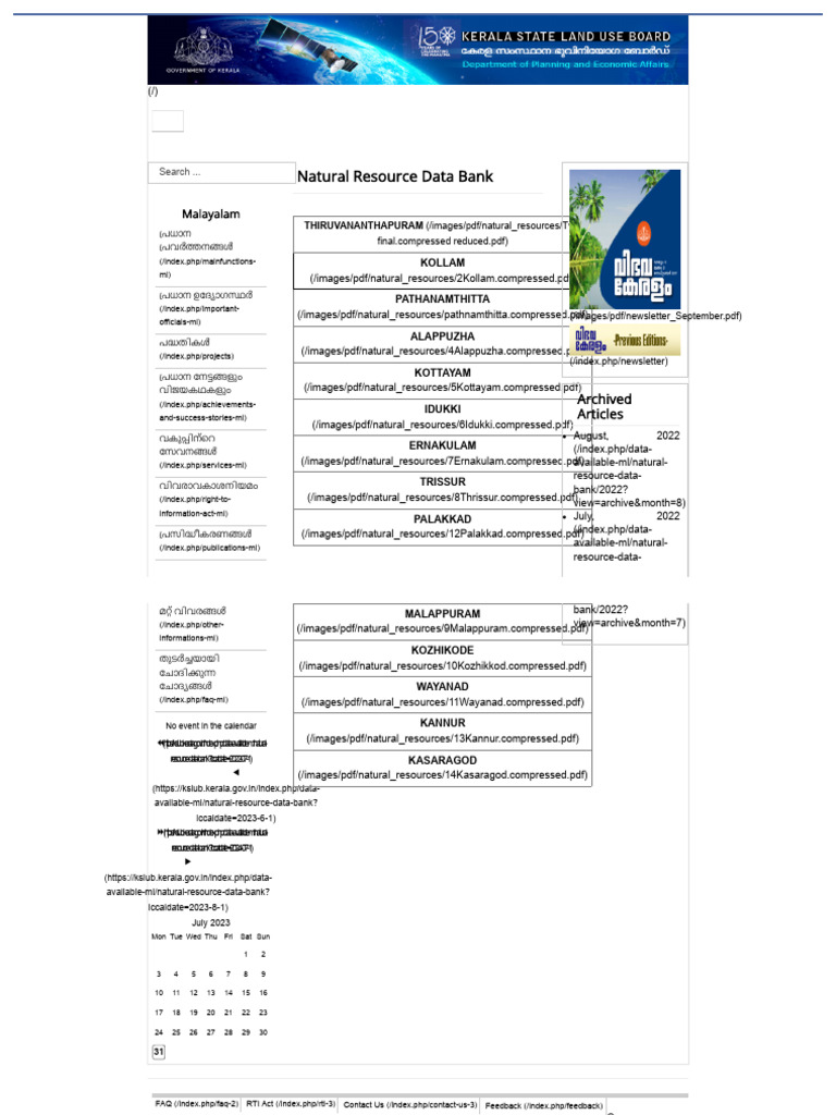 Natural Resource Data Bank | PDF