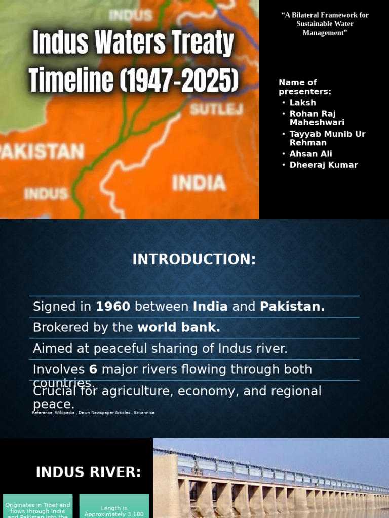 Indus Water Treaty Final | PDF | Indus River | International Relations