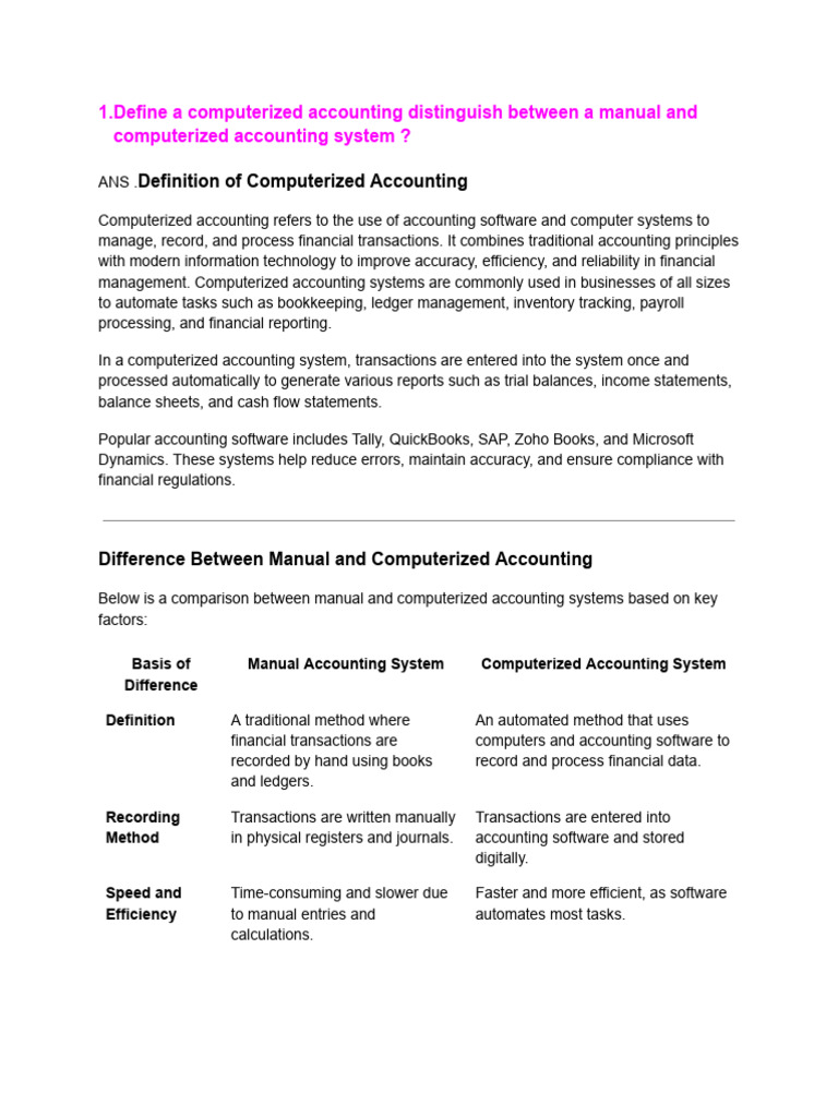 Computerized Accounting Assignment | PDF | Voucher | Payments
