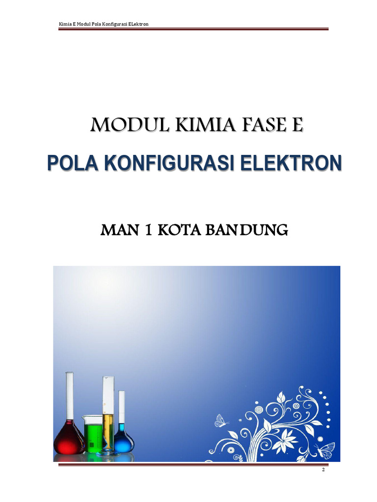Kimia E Modul Pola Konfigurasi ELektron | PDF