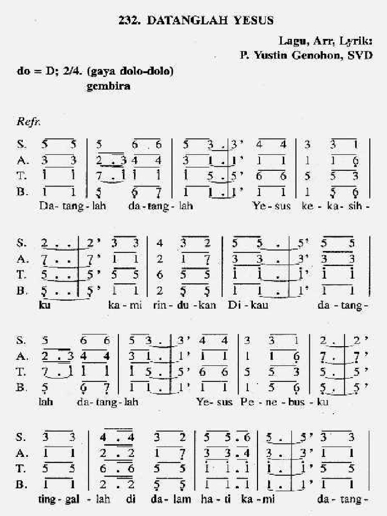 Datanglah Yesus 1 | PDF