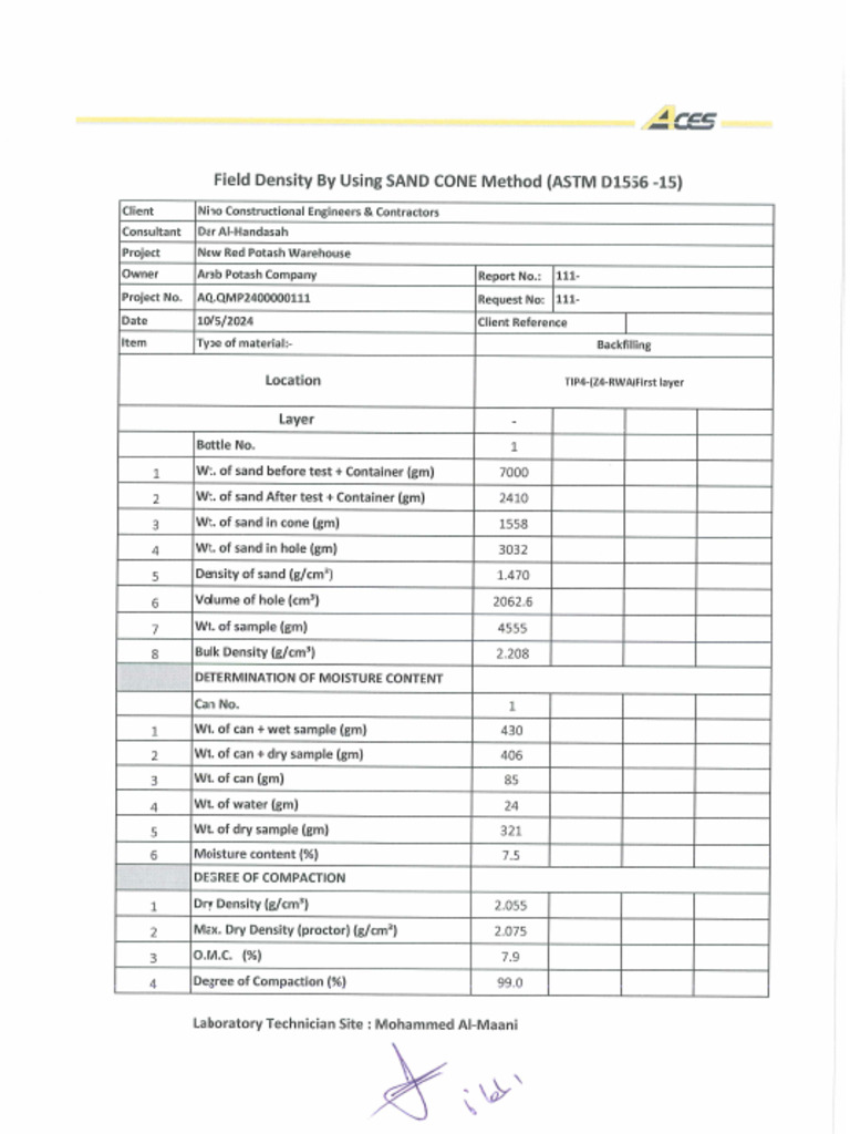 FDT Test Result For Z4-1st Layer | PDF