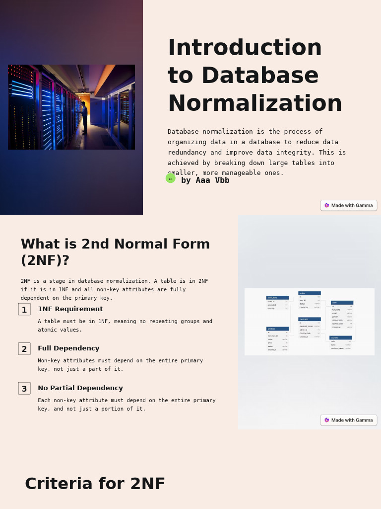Introduction To Database Normalization | PDF | Databases | Information Technology Management