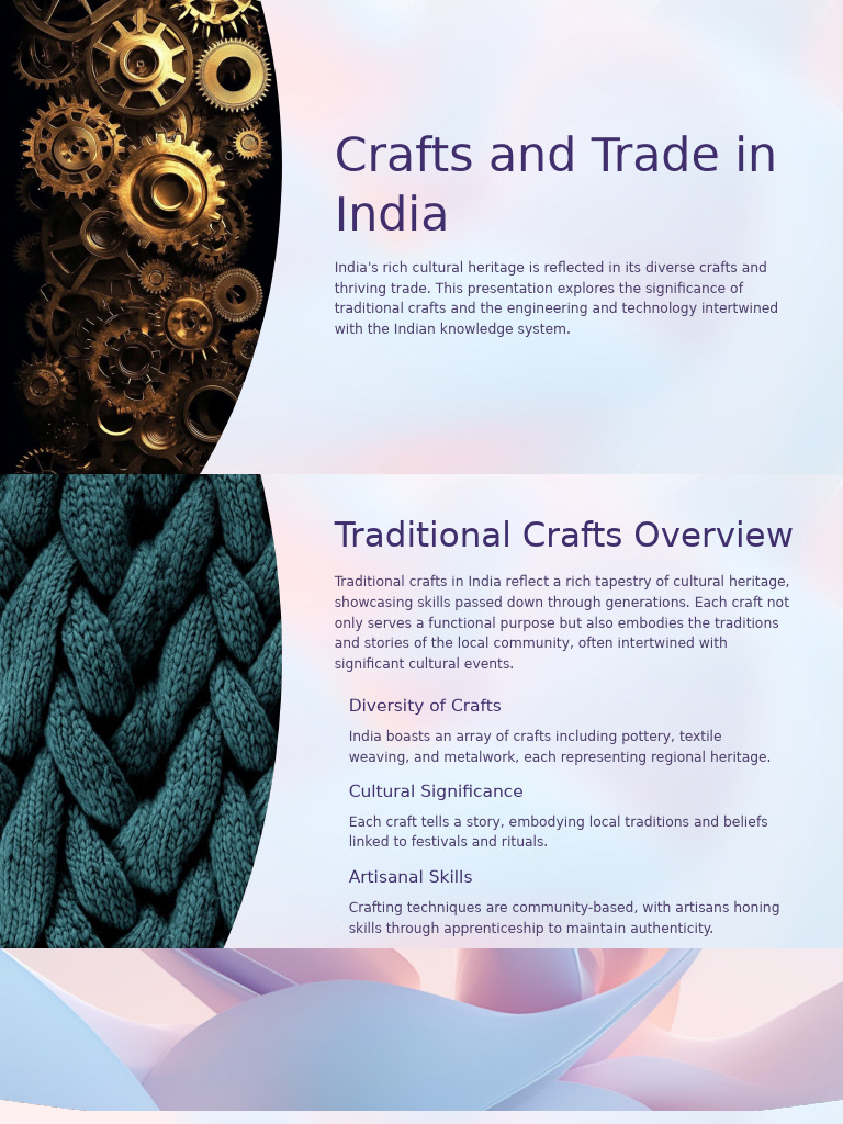 Indian Crafts and Trade Heritage | PDF | Crafts | Trade