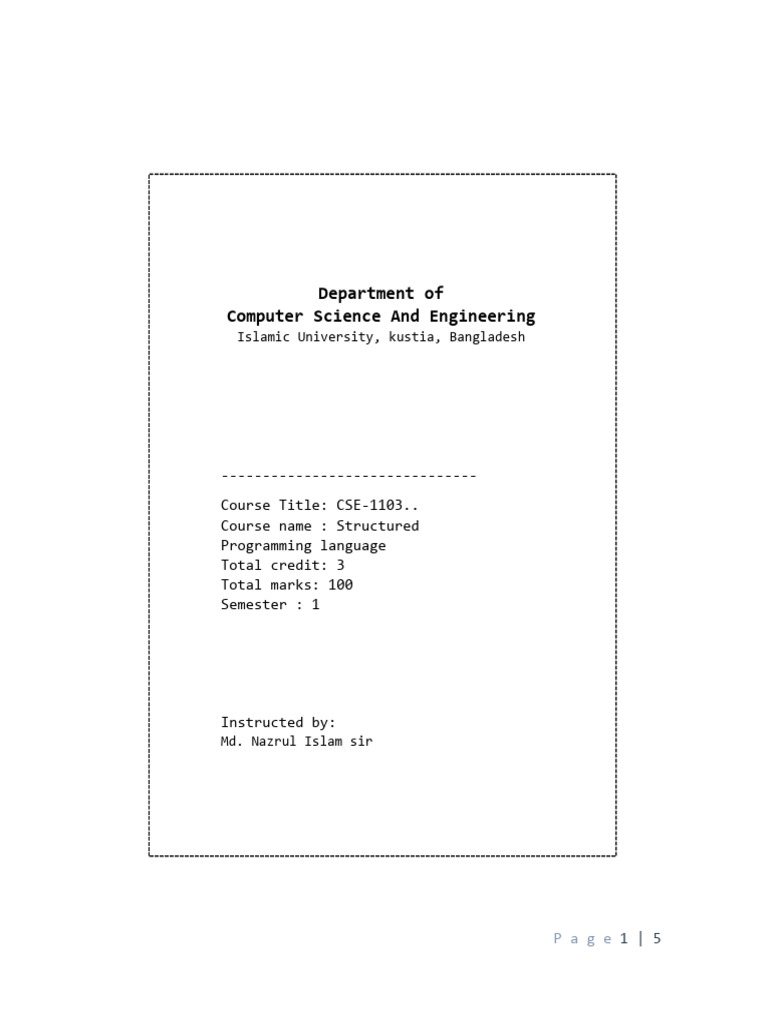 Syllabus SPL Nazrul Sir Total 8 Set | PDF | Pointer (Computer ...
